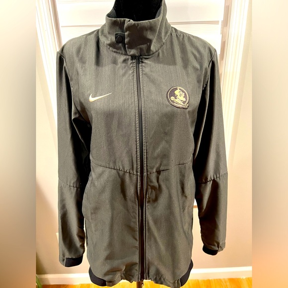 Nike | Jackets & Coats | Florida State Fsu Jacket S Dark Gray Zipped ...